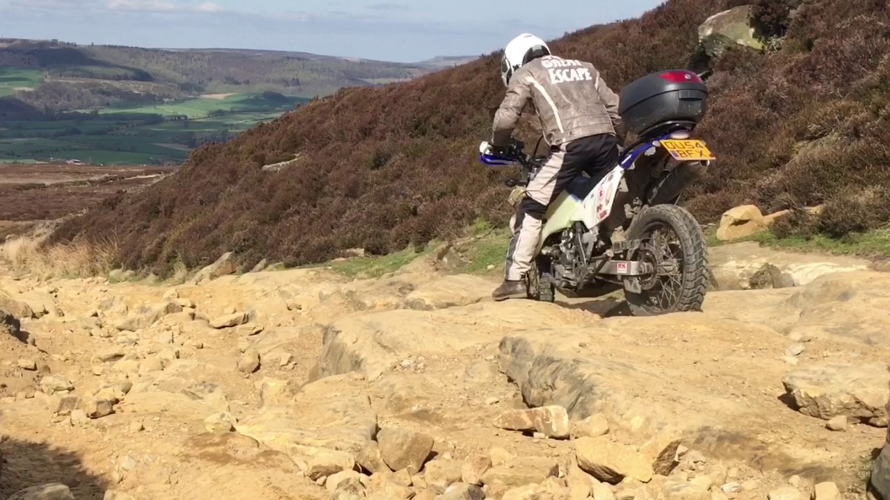 April 2017 Rudland Rigg North Yorkshire DRZ400 and XT660R - YouTube
