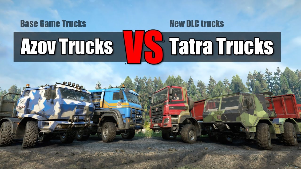 Snowrunner New Tatra Trucks vs Azov Trucks - YouTube