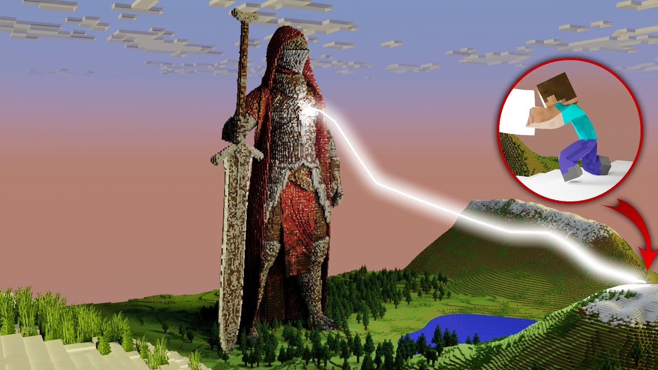 Giant knight statue (epic minecraft animation) - YouTube