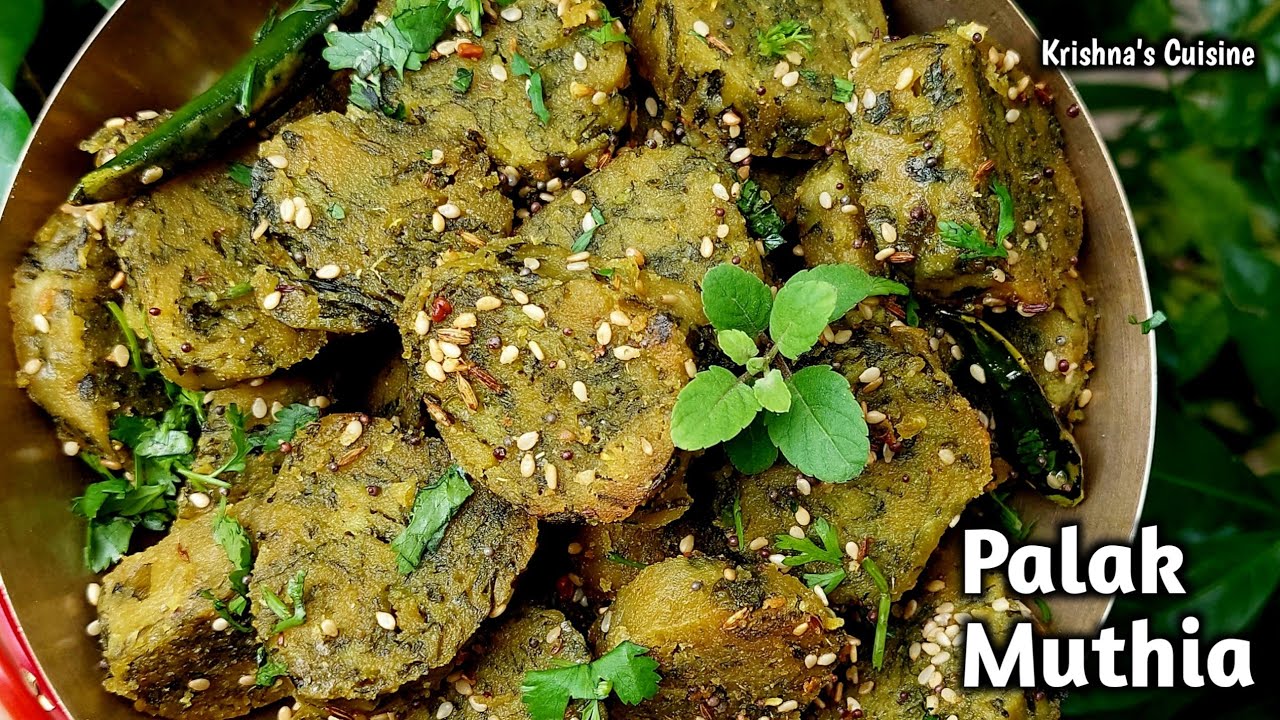Healthy Palak Muthiya || Spinach Muthia || Muthiya || Iskcon Prasad ...
