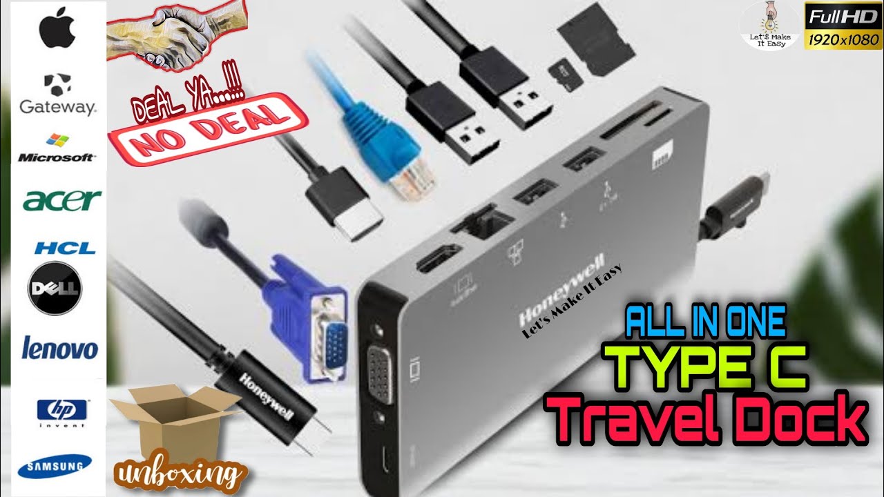 Honeywell travel dock Unboxing and review | best laptop accessories ...