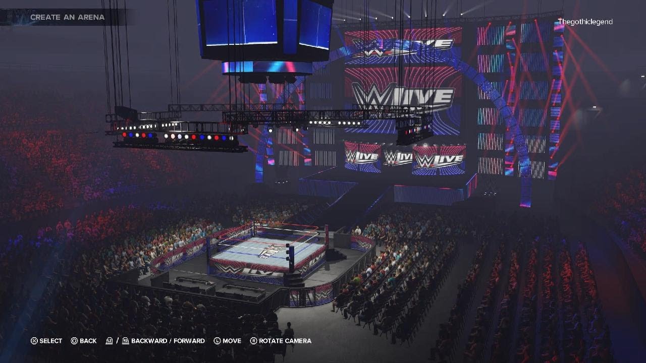 WWE 2K23: Custom Arena - WWE Live Arena '24 - YouTube