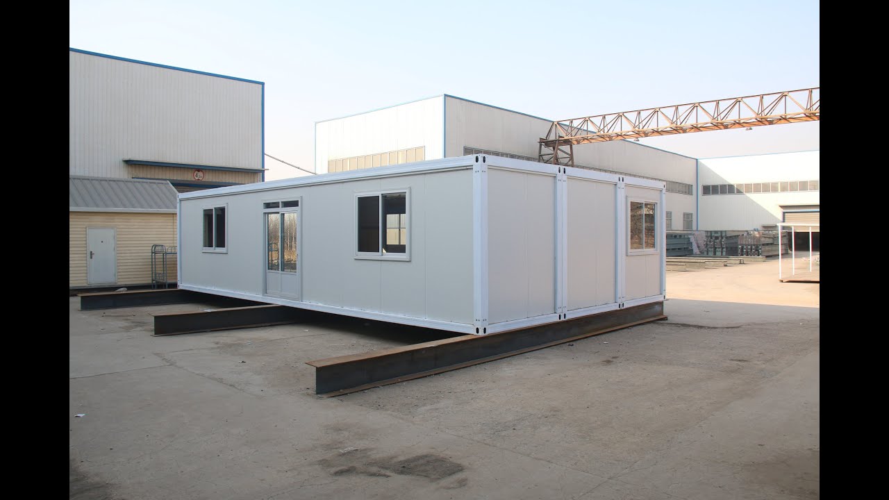 Hebei Baofeng 40ft Container House Installation - YouTube