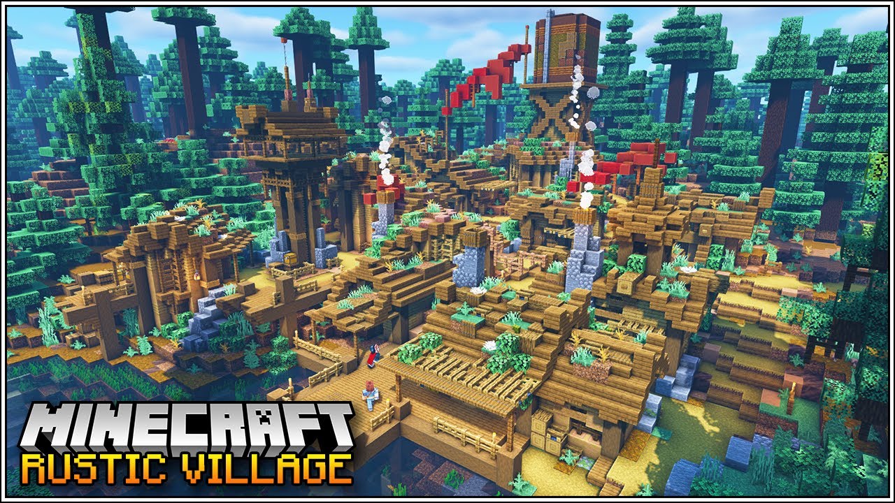 Minecraft Timelapse - Rustic Minecraft Village - YouTube
