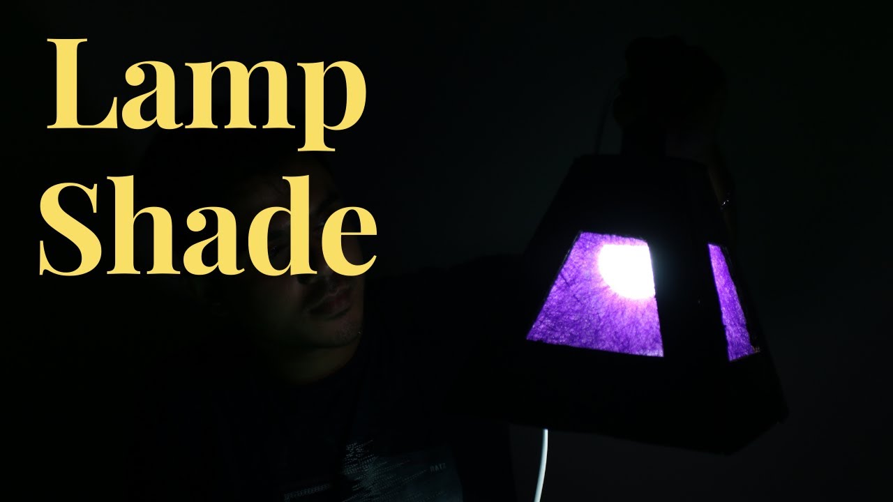 How to make a lamp shade with paper | Easy craft diy | Amaze craft ...