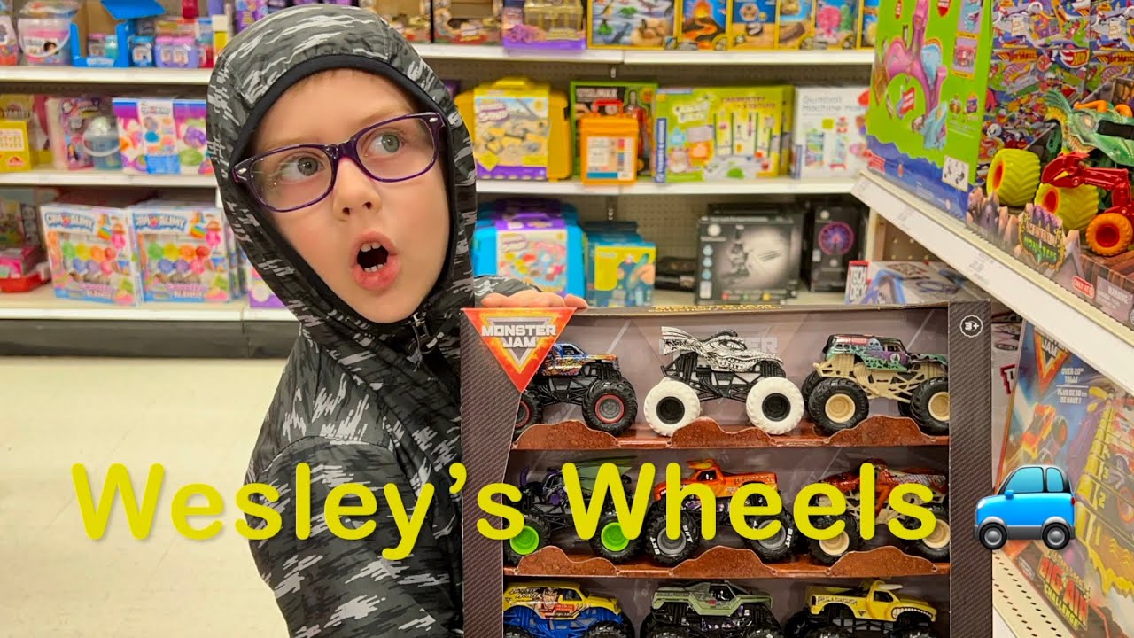 Wesley heads to Target to pick up their awesome 9 pack of Monster Jams ...