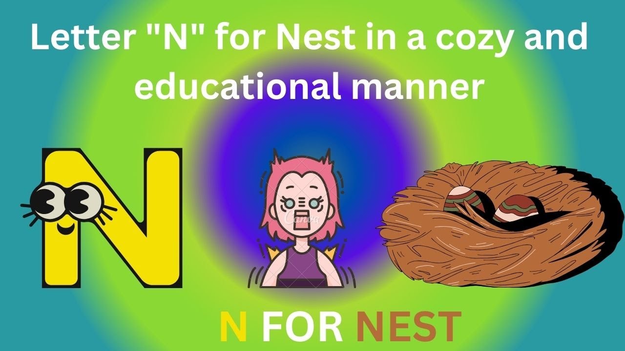Letter "N" for Nest in a cozy and educational manner || SS Kids Show ...