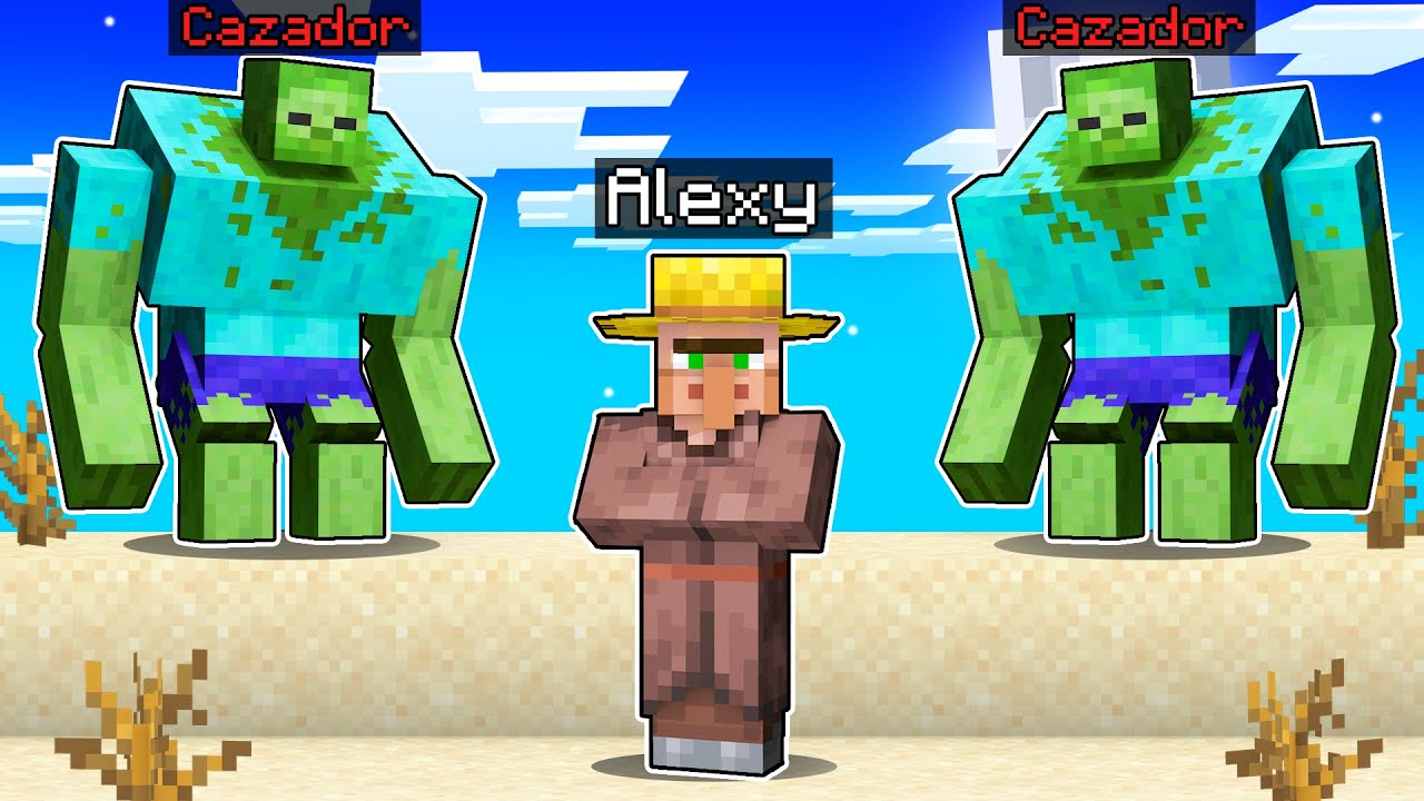 MINECRAFT: ALDEANO vs ZOMBIES MUTANTES 😱🔪 SPEEDRUN MANHUNT con SOYDANY ...