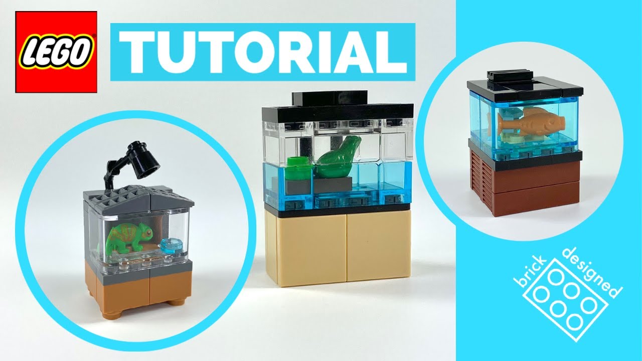 LEGO Aquariums and Tank Builds! Tutorial - YouTube