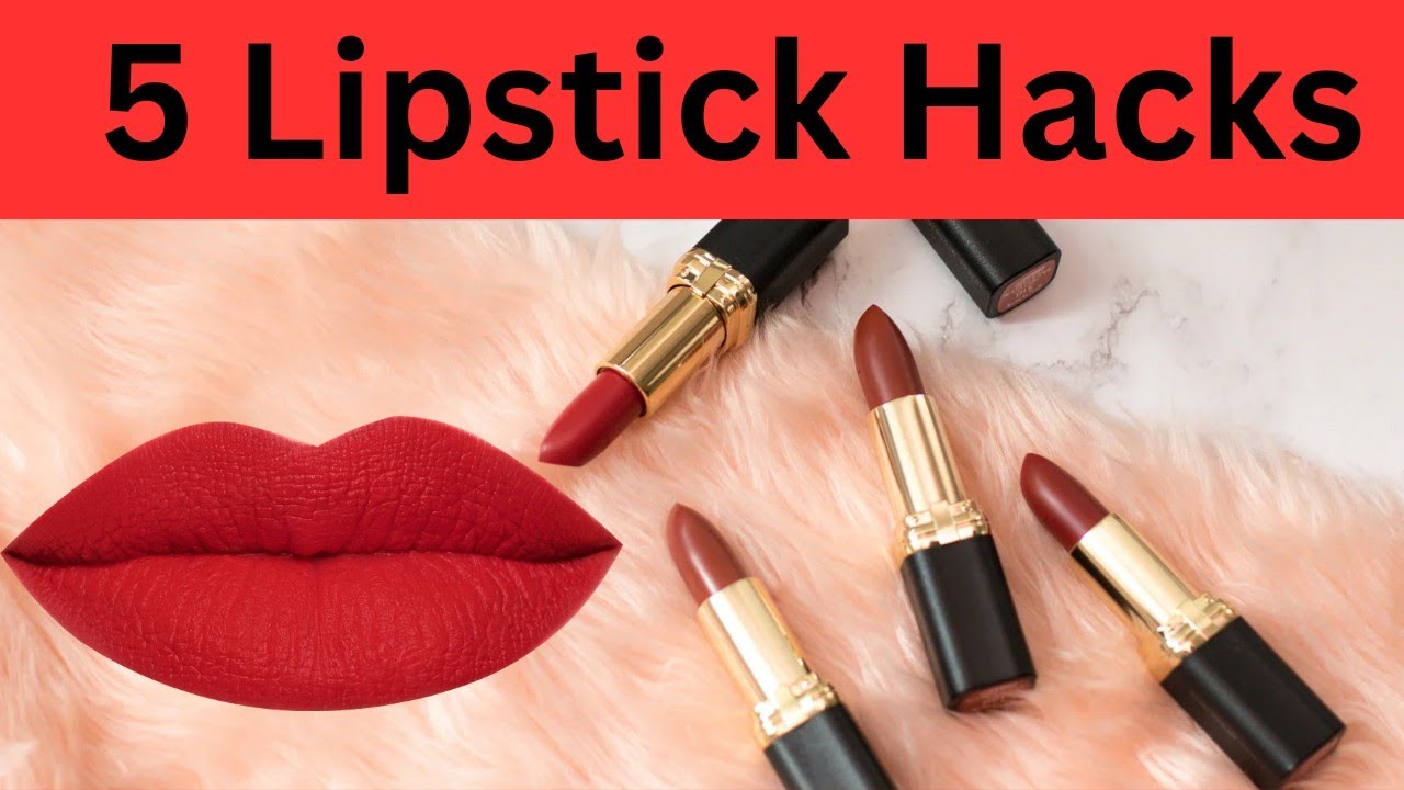 Lipstick hacks every girl should Know || Beauty Hacks 💄💄 - YouTube