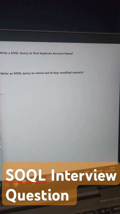 Salesforce SOQL Interview Question Answer #salesforce #interview #soql #sosl #query #sfdc #ai # ...