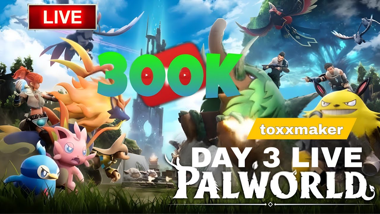 🔴LIVE - DAY 3PAL WORLD PAL WORLD PAL WORLD3 || CATCHING JETDRAGON😰 ...