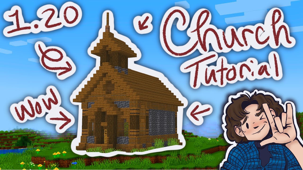 how to build a SMALL CHURCH!!! in minecraft 1.20 [build tutorial] - YouTube