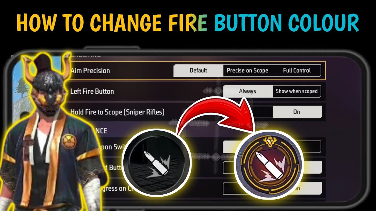 How To Change Fire Button Colour In Free Fire [2025] || How to Use Red ...