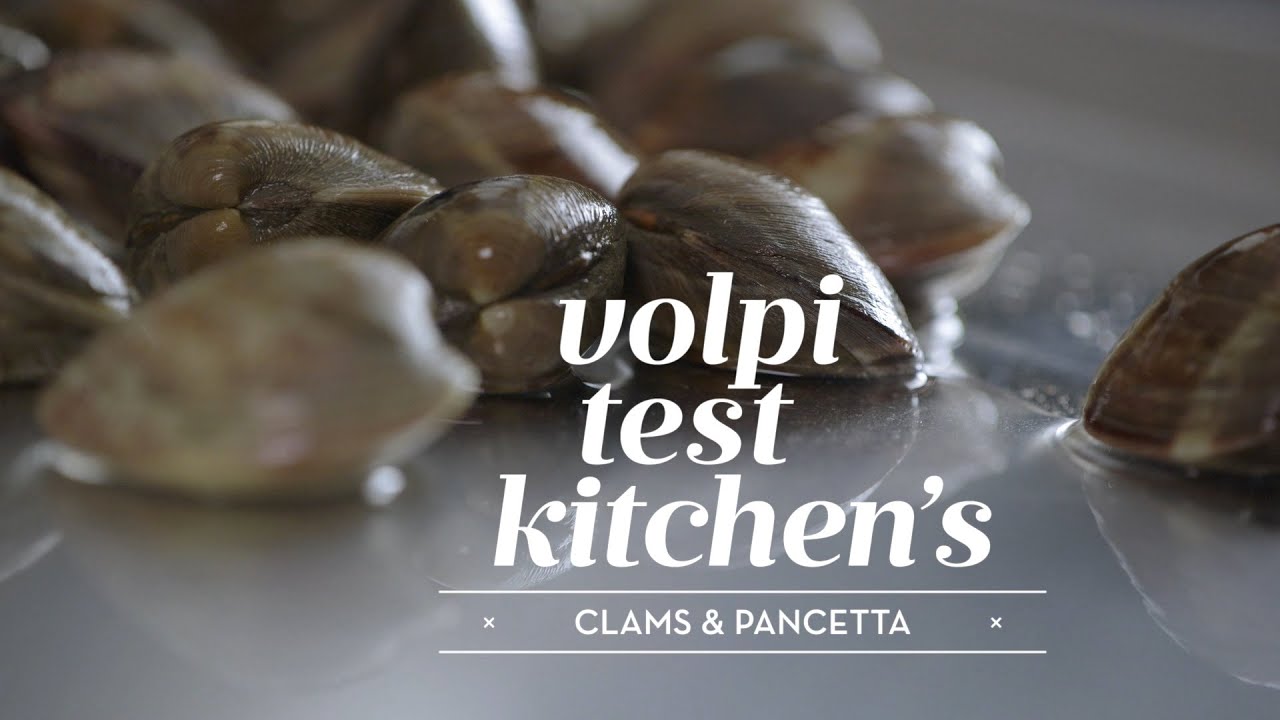 How to Pick & Cook Clams with Pancetta Recipe Presented by Volpi Foods ...
