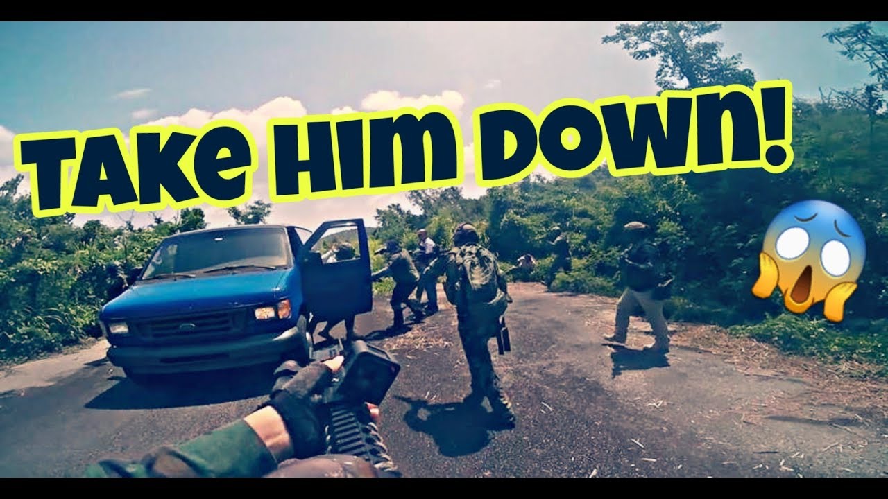 Playing Airsoft In A Real Military Base Inside A Bunker!!! - YouTube