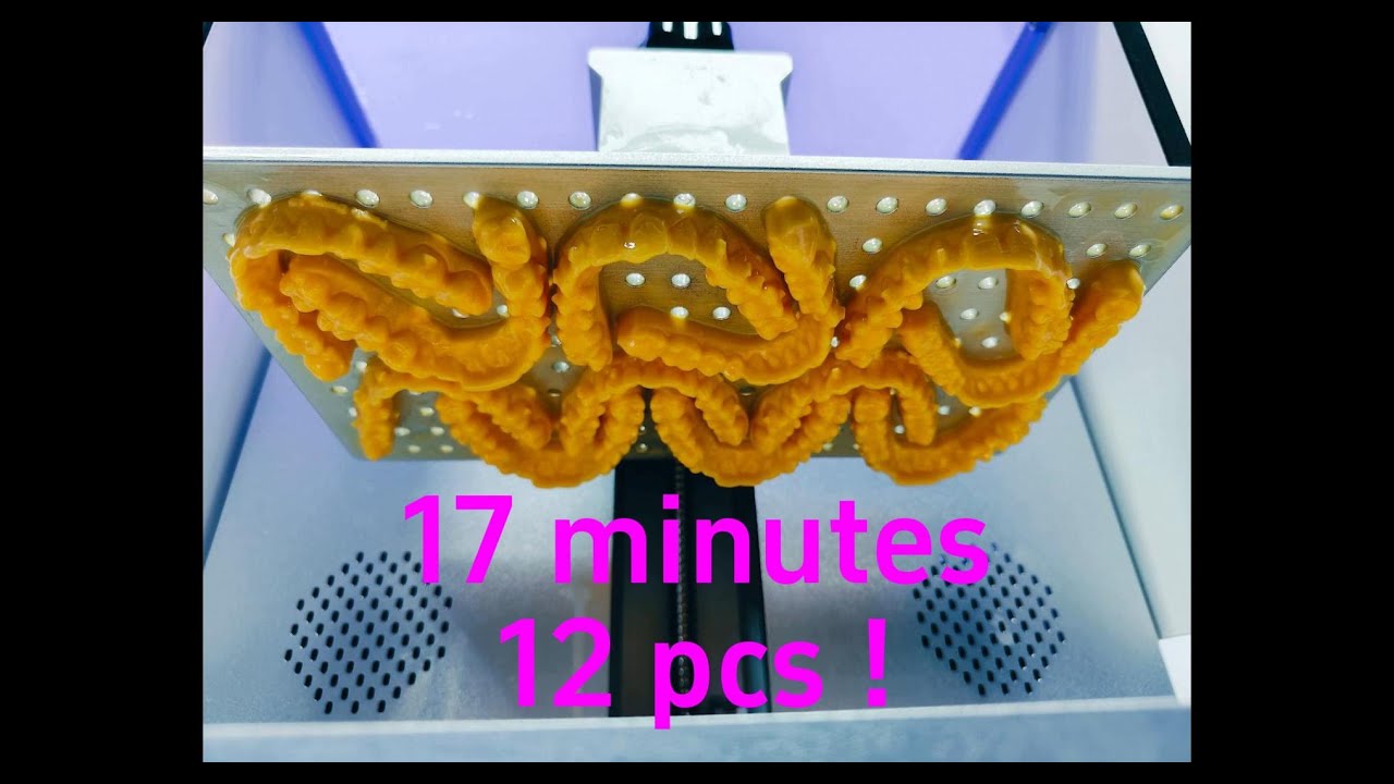 Ultra-fast 3D printing -Real time stopwatch recording of printing 12 ...