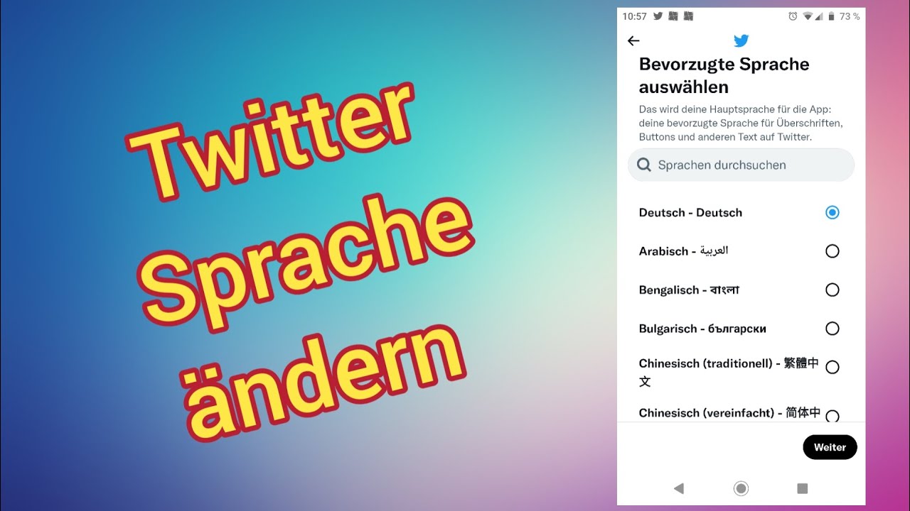 X App Sprache ändern Anleitung iOS & Android App / X( Twitter) andere ...