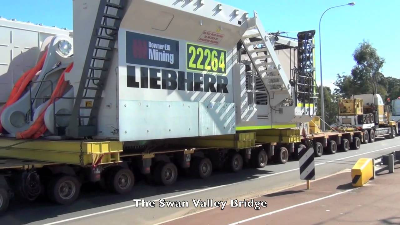 Liebherr R9800 Perth July 2012 moved by Tutt Bryant - YouTube
