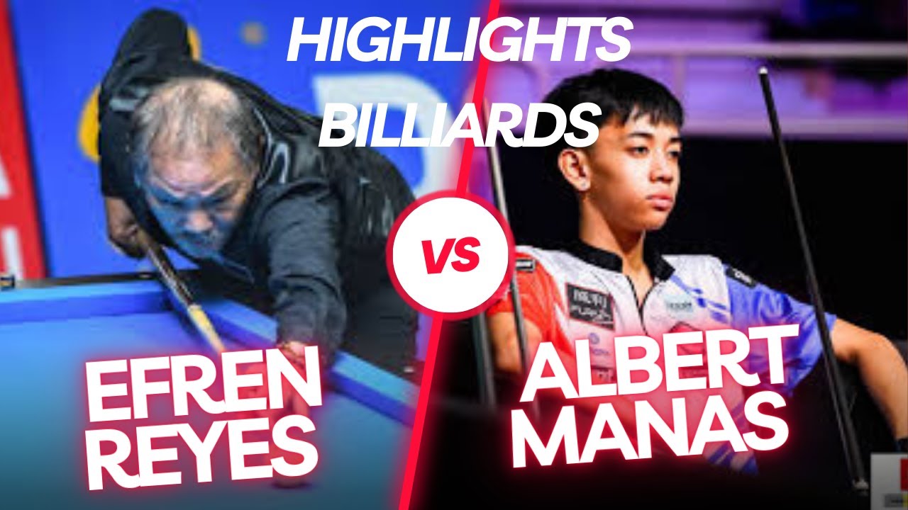 Efren Bata Reyes vs Albert Manas /10-ball 2025 #highlights #billiards # ...