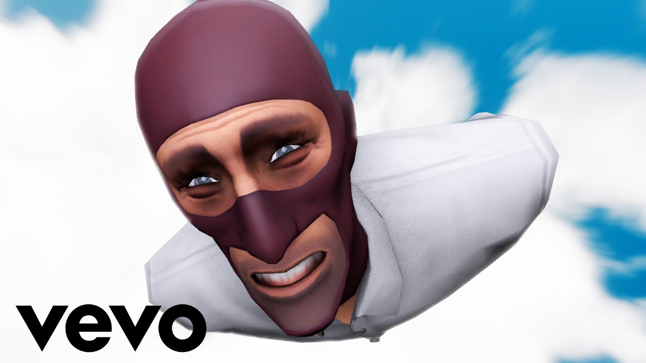 1 hour | Spy TF2 falling from the sky - YouTube