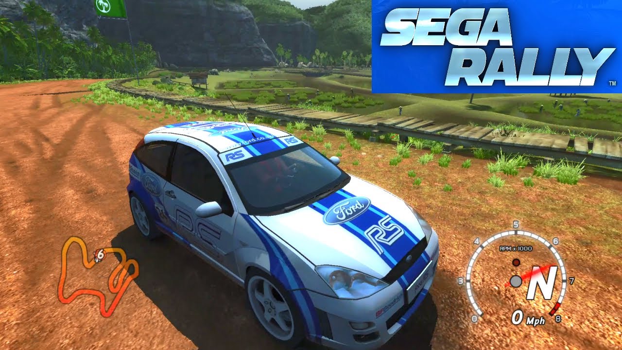 Sega Rally Revo: Ford Escort RS Rally Car - Tropical Stage 3 - YouTube