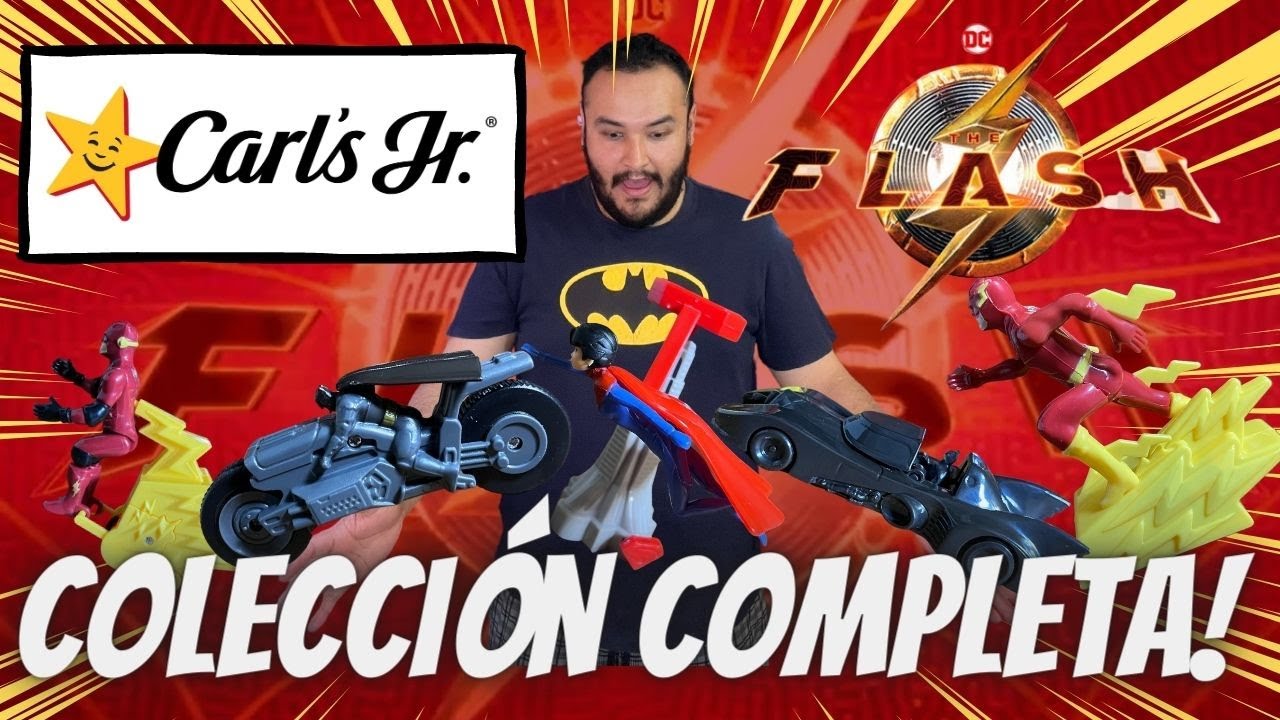 REVISAMOS LA COLECCIÓN COMPLETA DE JUGUETES DE THE FLASH DE CARLS JR ...