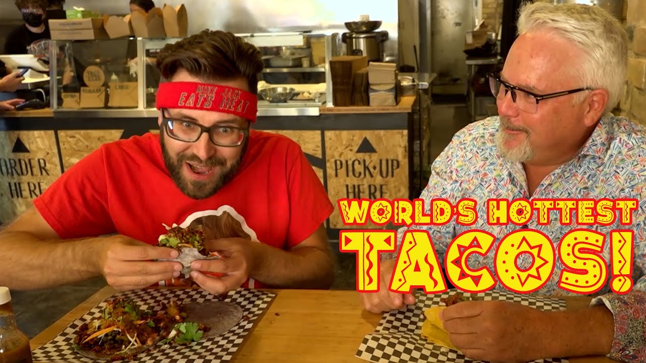 Carolina Reaper Tacos! World's Hottest Tacos at Dos Tacos! 🌮 | Jack Up ...
