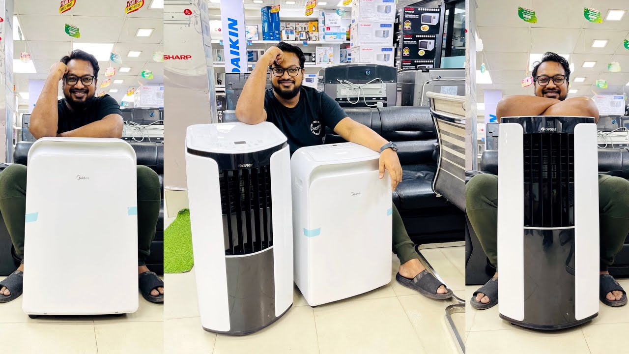 ১ টনের পোর্টেবল এসি - Midea & Gree Portable Ac Unboxing with Price ...