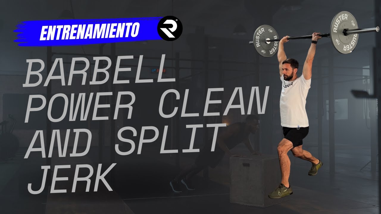 Barbell Power Clean and Split Jerk | Ejercicios con Barras - YouTube