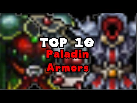 Tibia TOP 10 Paladin Armors - YouTube