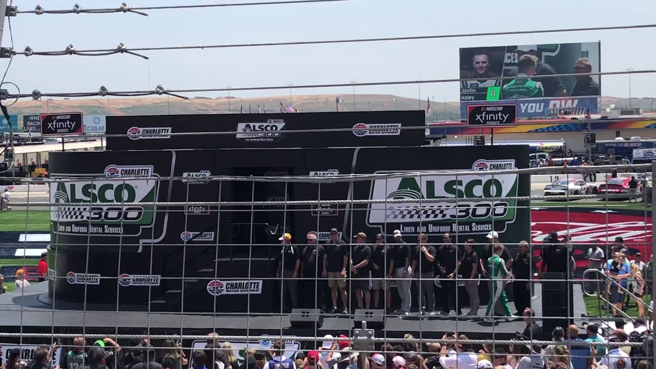 NASCAR XFINITY Charlotte Driver Intros - YouTube
