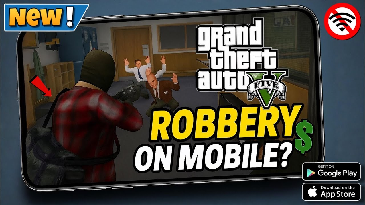 GTA 5 Mobile 😍 - The Ultimate Heist Mission‼️Gta 5 mobile gameplay ...