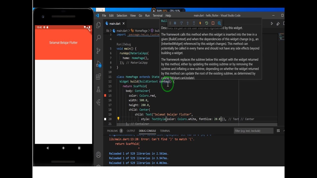 Tutorial Flutter | 3. Membuat style Flutter - YouTube