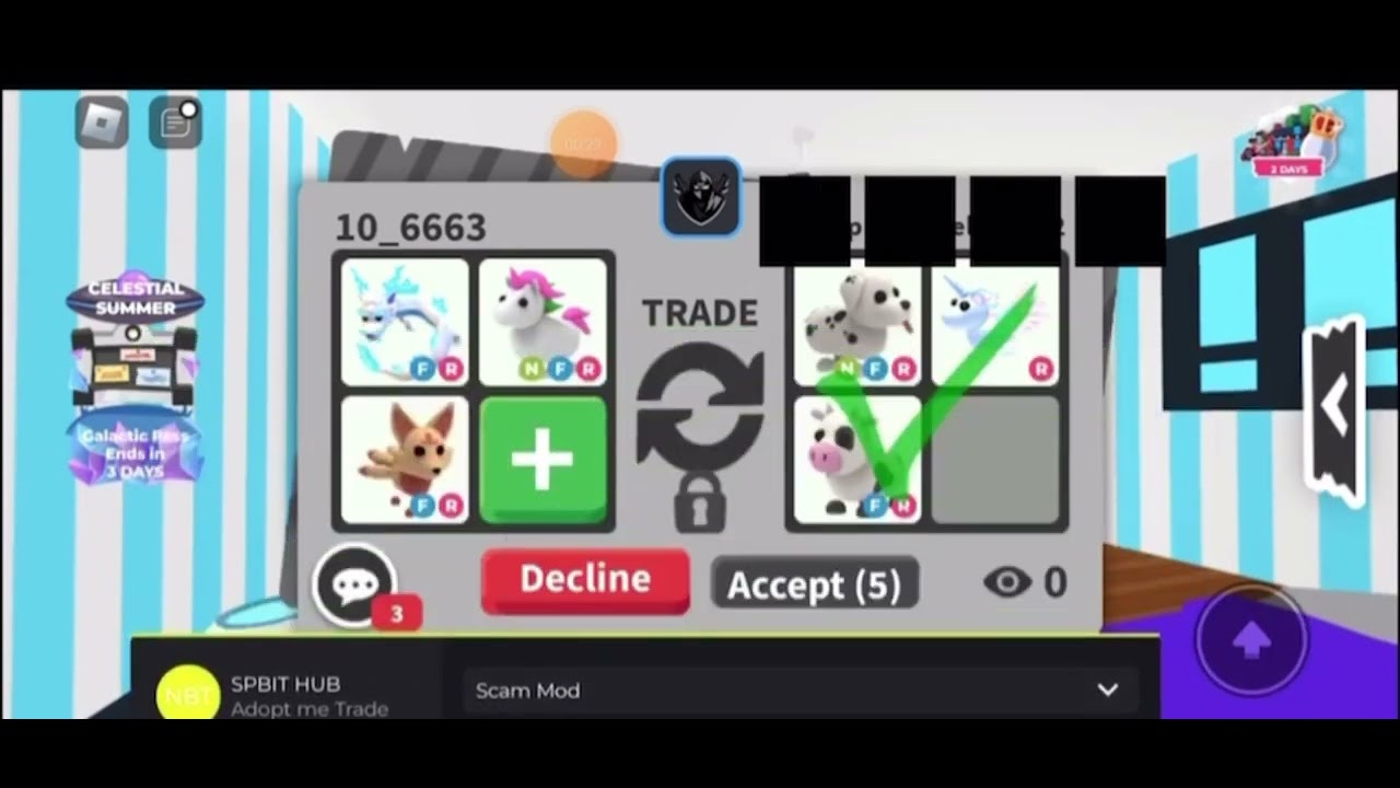 SCAM TRADE SCRIPT😈ADOPT ME - YouTube