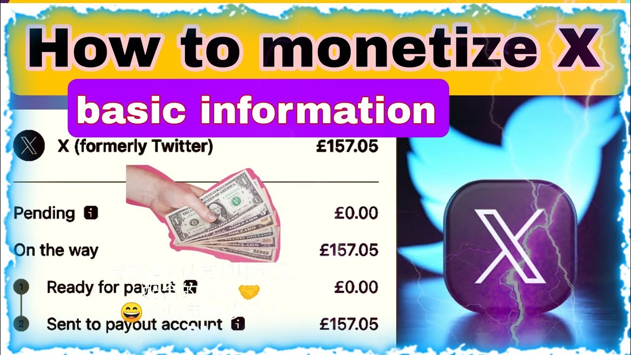 🔴 I Guide to your X Account's Basic Information about monetization 💰 ...