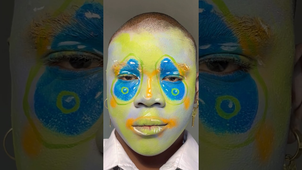 Weirdcore makeup look #makeupshorts #ytshorts #art #aesthetic - YouTube