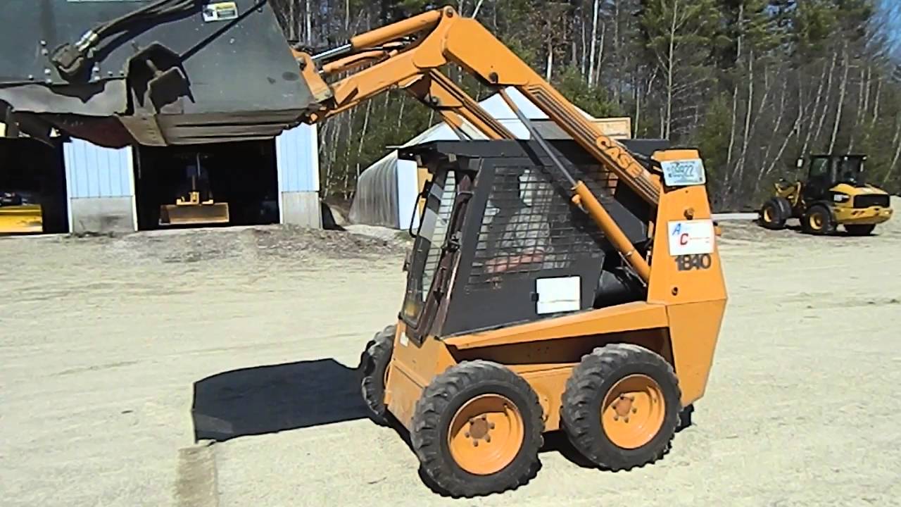 1990 CASE 1840 SKIDSTEER - YouTube