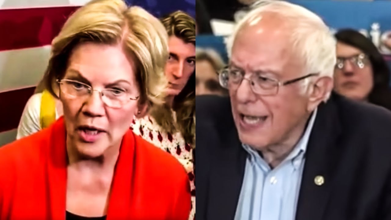 Media FORCING Bernie and Warren To Fight - YouTube