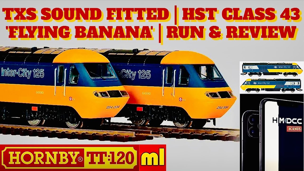 Hornby TT:120 Class 43 HST Intercity 125 TXS Sound Fitted Model Railway ...