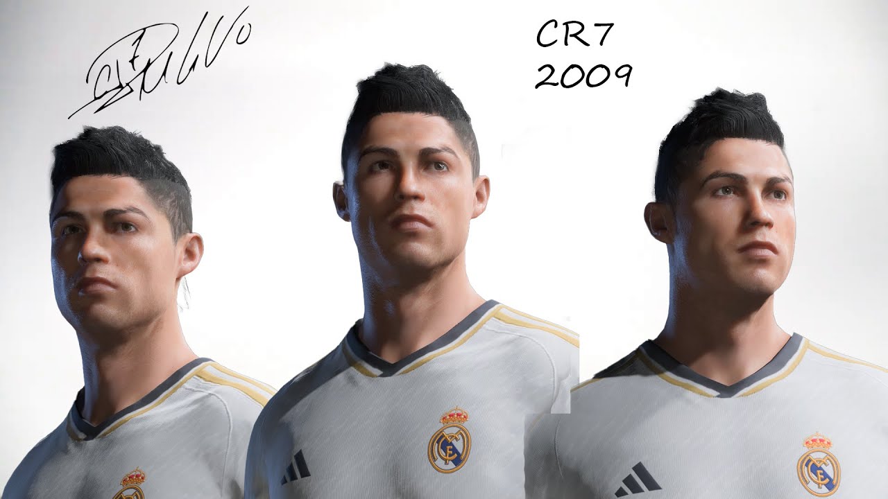 CR7 CRISTIANO RONALDO 2009 FACE MOD FC 24 TU - YouTube