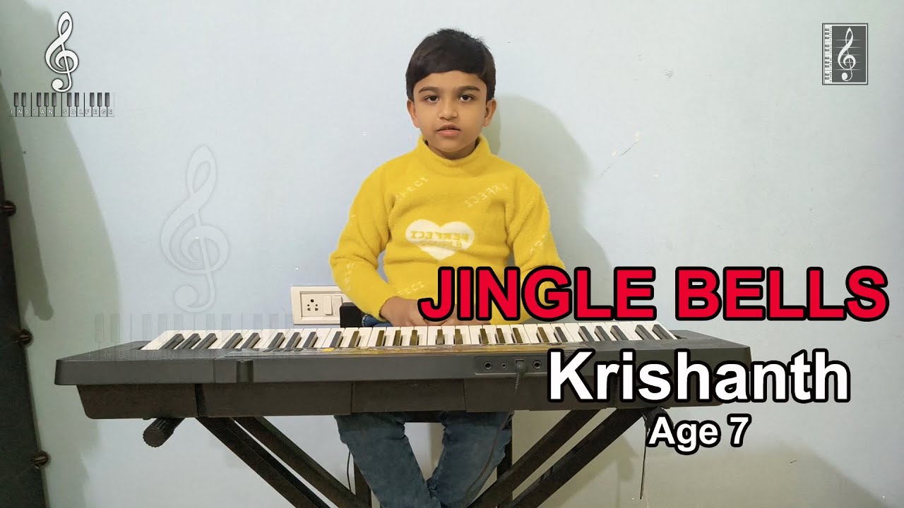 Krishanth plays Jingle Bells on Piano | Music Lessons @IndianSolfege - YouTube