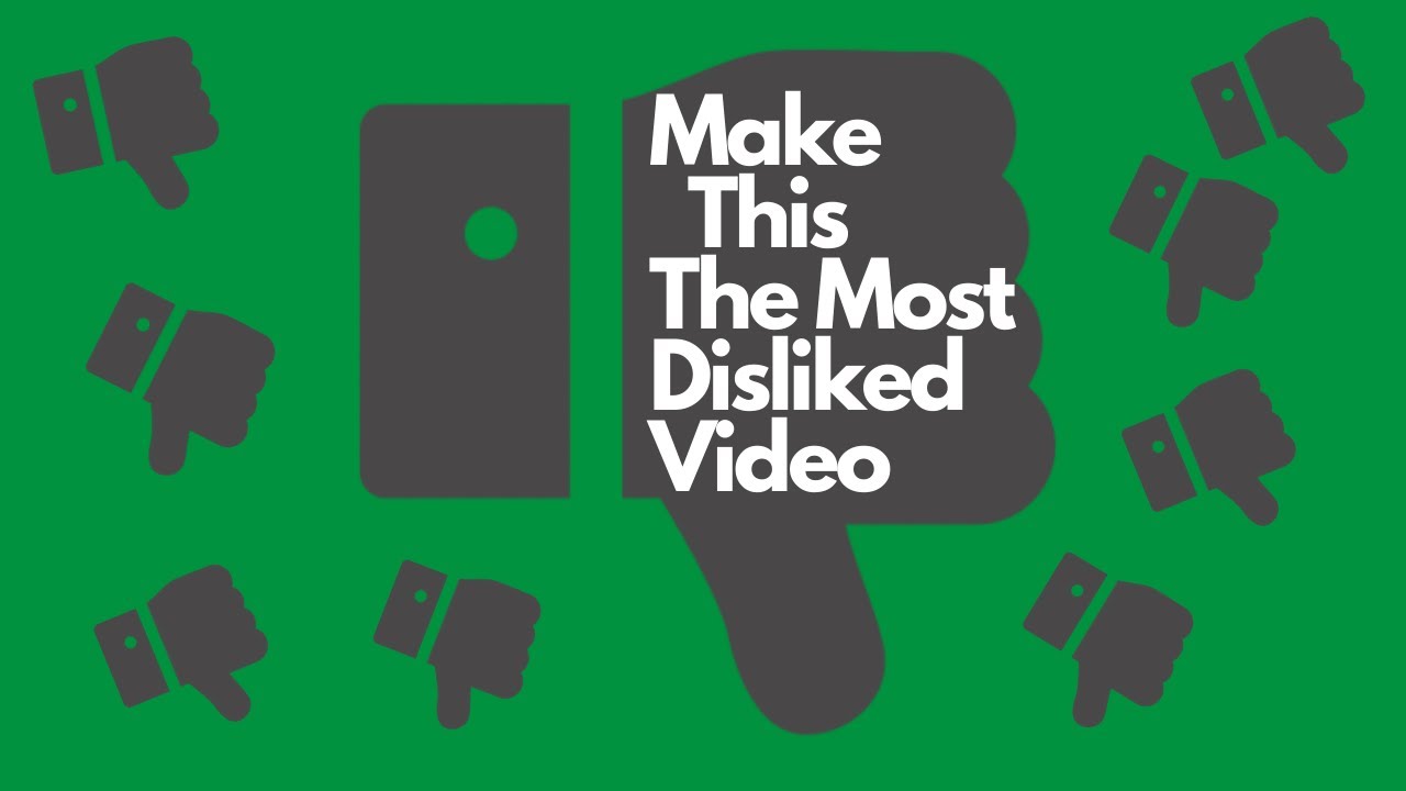 Make This The Most Disliked Video on My Channel! (REAL VERSION) - YouTube