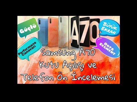 SAMSUNG GALAXY A70 KUTU AÇILIŞI VE TELEFON İNCELEMESİ - #A70 #samsungA70 #SamsungGalaxyA70 #inceleme