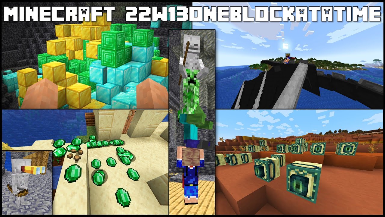 Minecraft - Snapshot 22w13oneBlockAtATime - Throwing Blocks, No ...