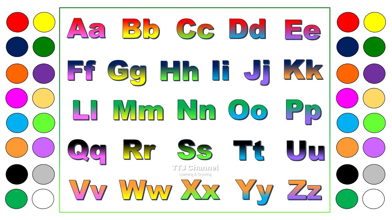 Capital & small letter ABCD | ABC learning #learning #kidsvideo # ...