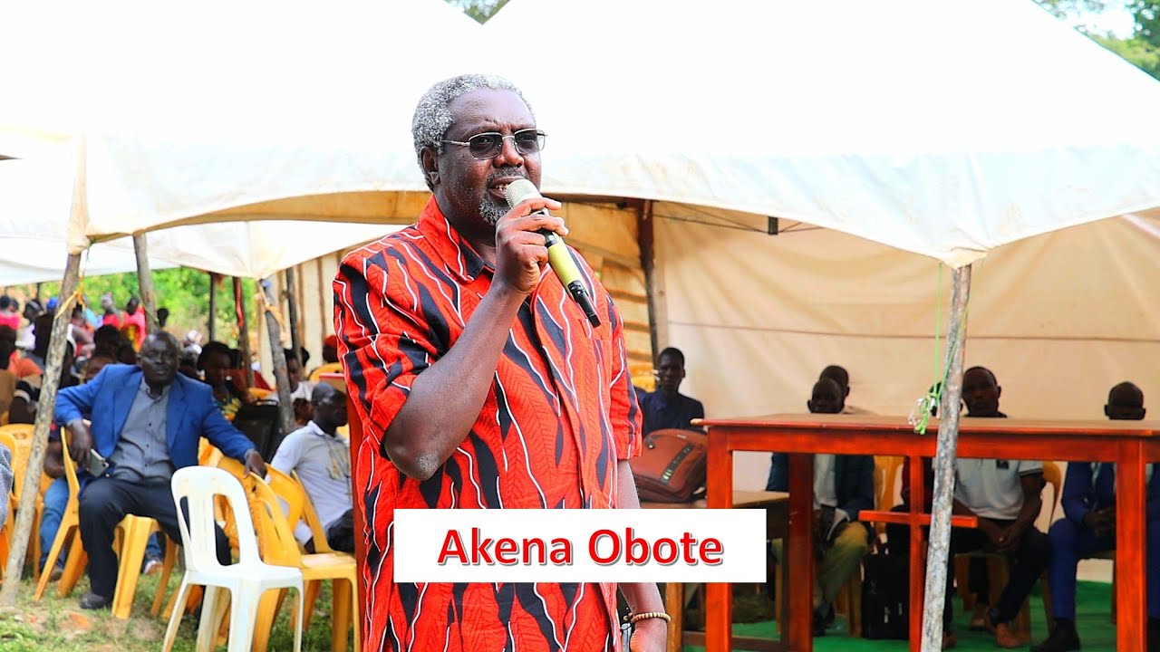 Hon Jimmy Akena Speech At The Burial Of Hon Michael Ogwal Achonga - YouTube