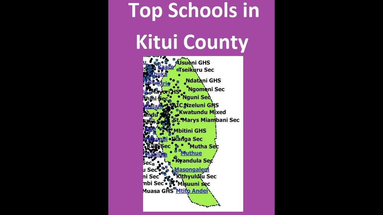 Top Schools in Kitui County - YouTube