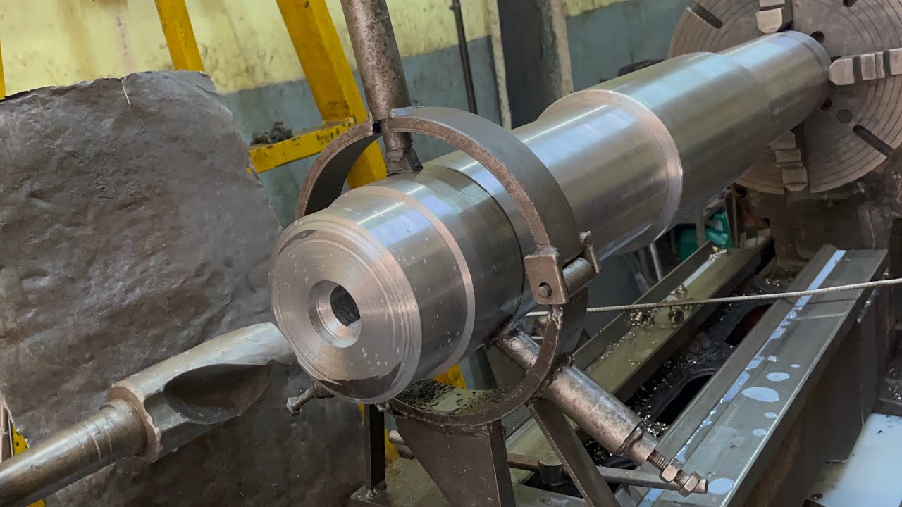 400kg Metal Spinning and Excellent Boring Job | Lathe machine jobs ...