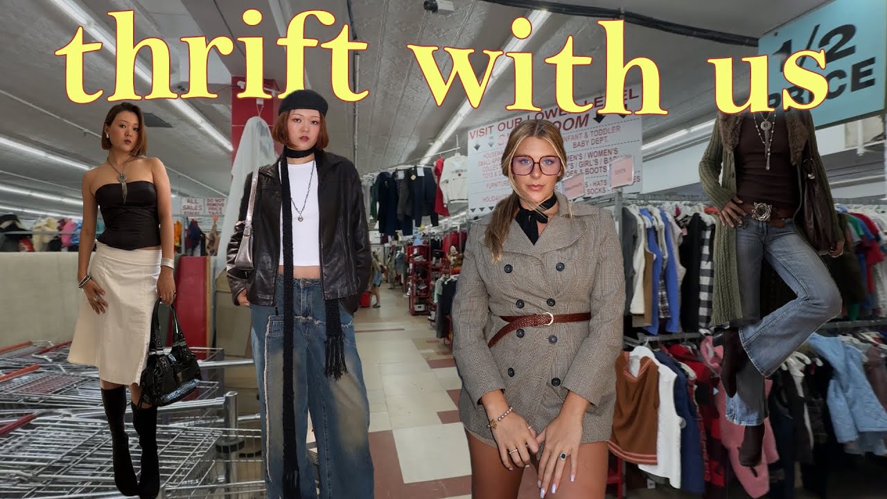 thrifting pinterest fits for fall 2024😌 - YouTube